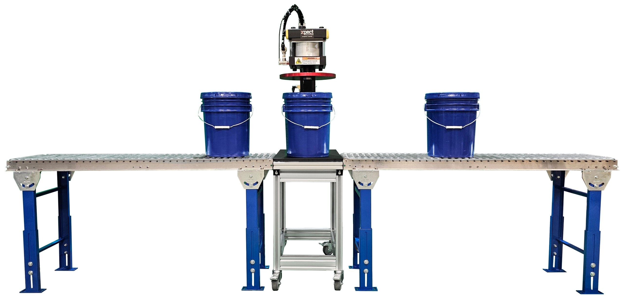 Lid Press Roller Conveyors | Xpect Solutions