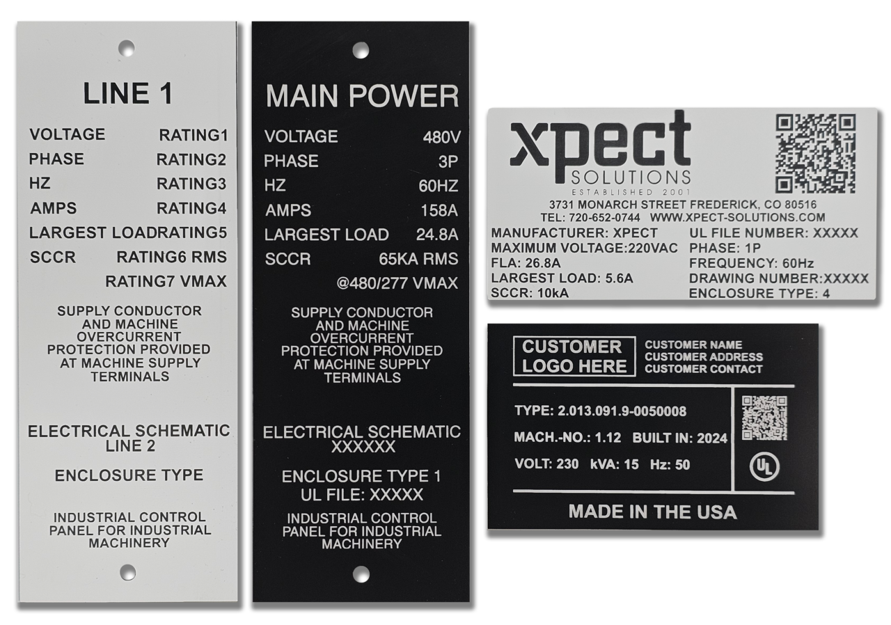 Legend Plate Engraving | Laser Engraving Services